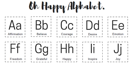 Oh Happy ABCs - Digital Print – INSITE MIND