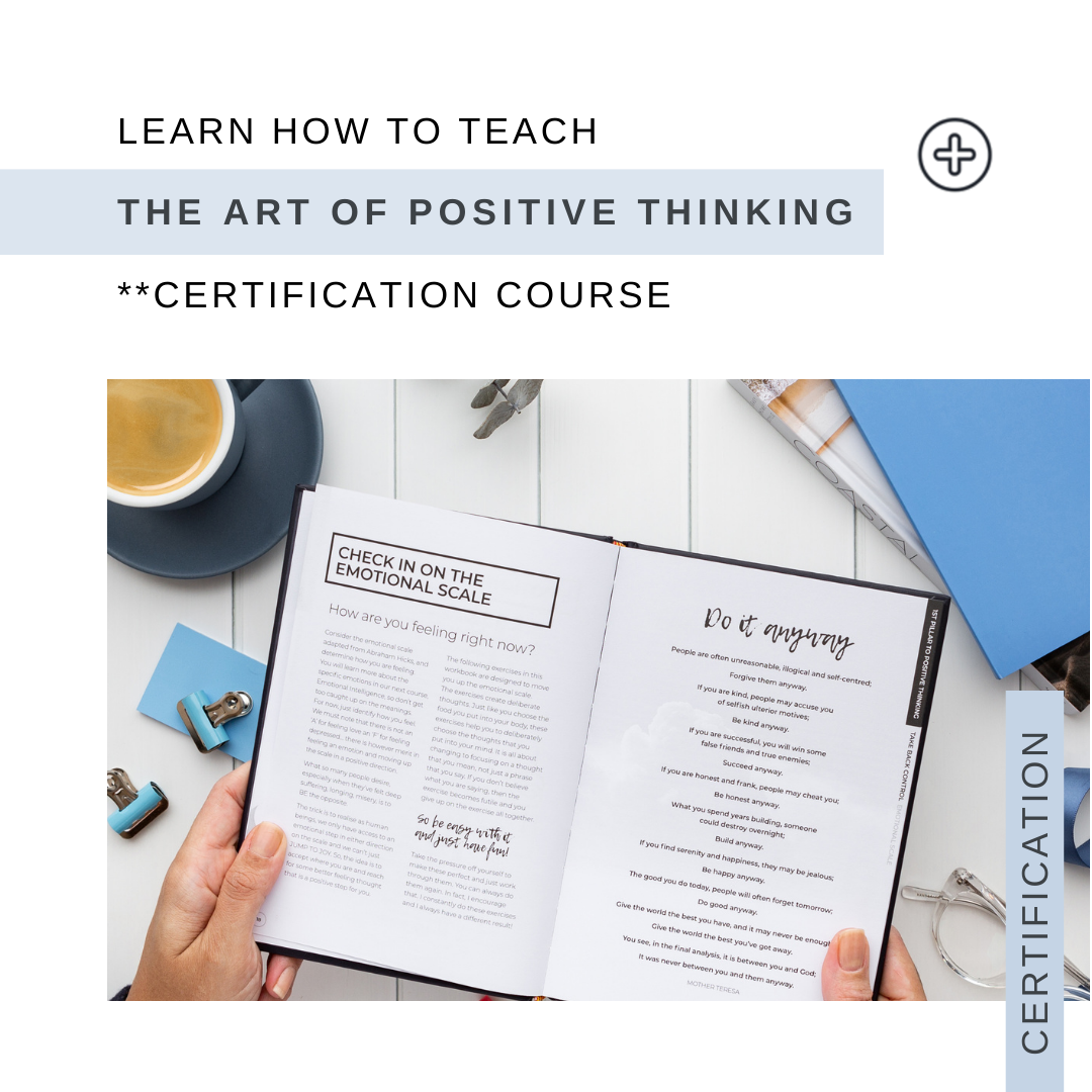 The Art of Positive Thinking Workbook Certification Course – INSITE MIND